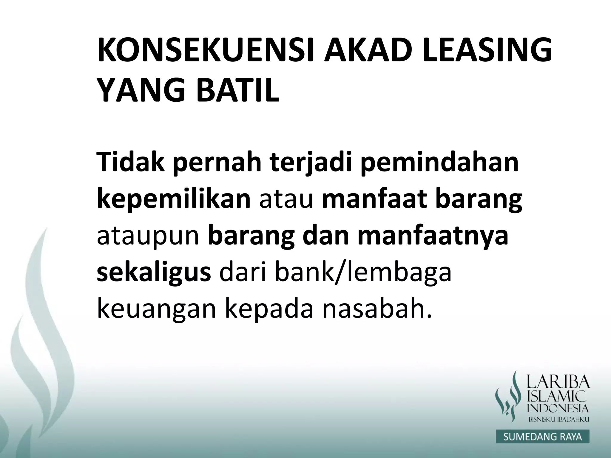 Hukum Leasing dalam Islam | PPT