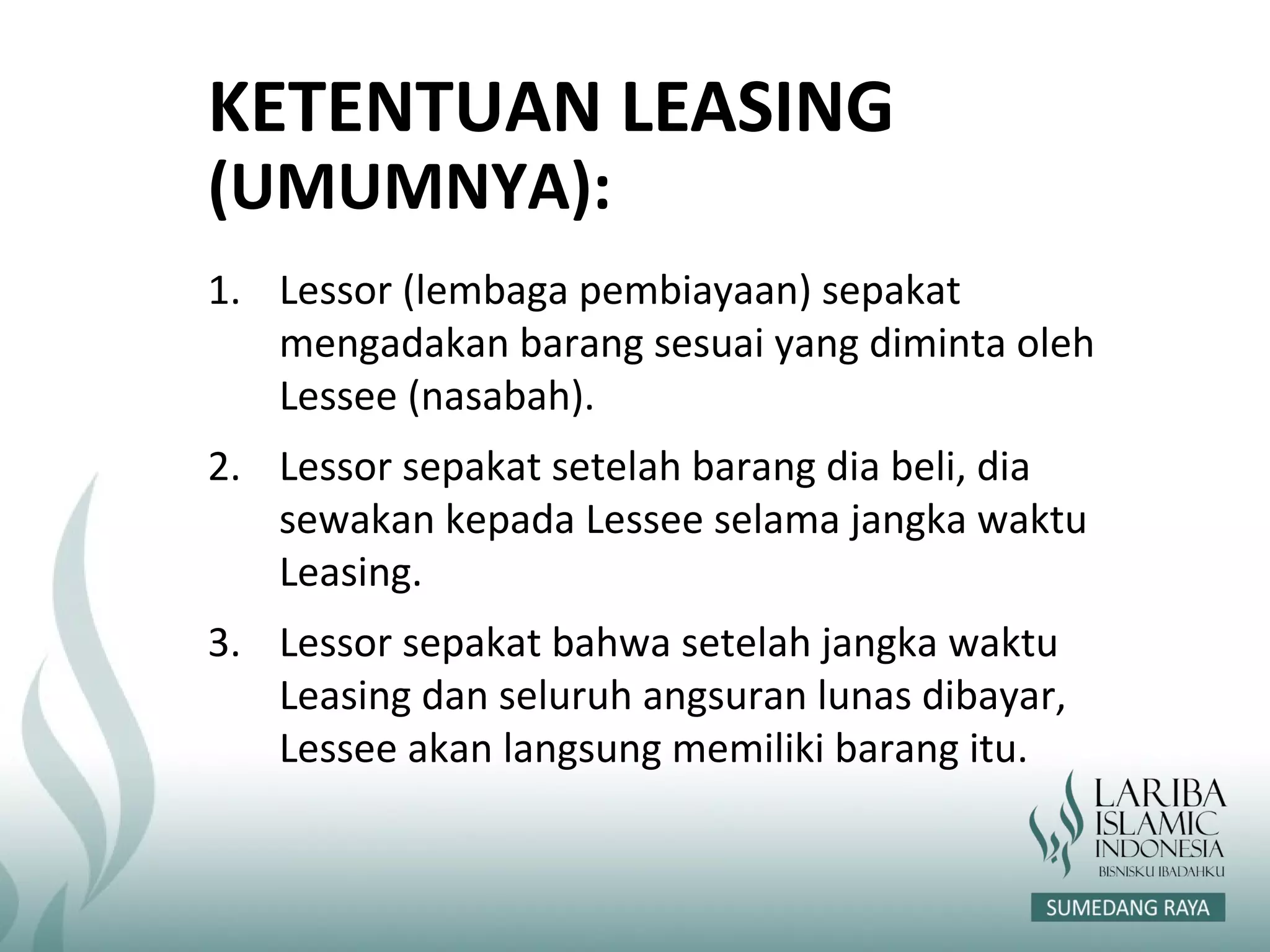 Hukum Leasing dalam Islam | PPT