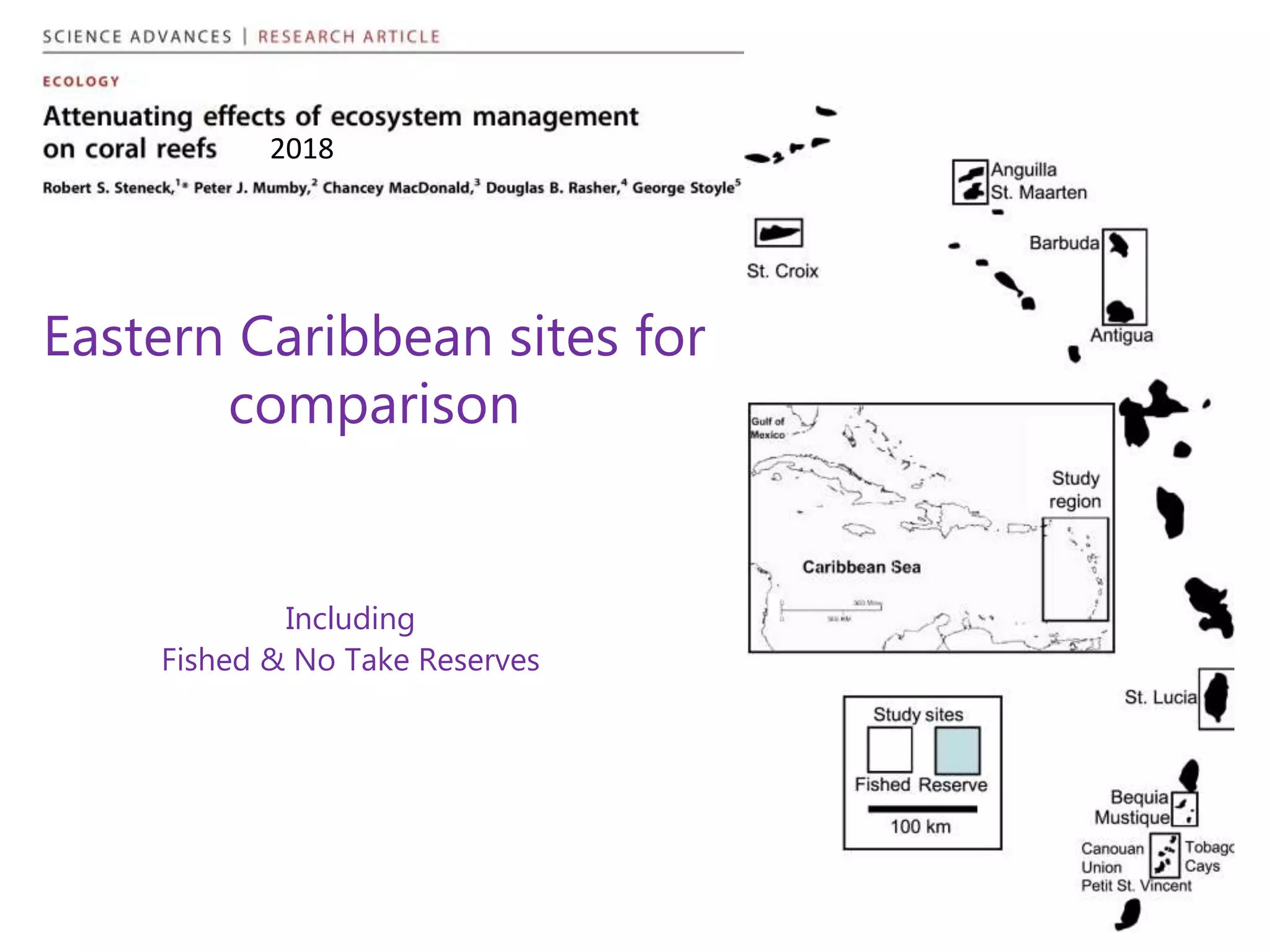 Parrotfish and the recovery resilience of coral reefs: A case study ...