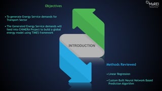 Energy Service Demands projections in transport sector for SSPs | PPT