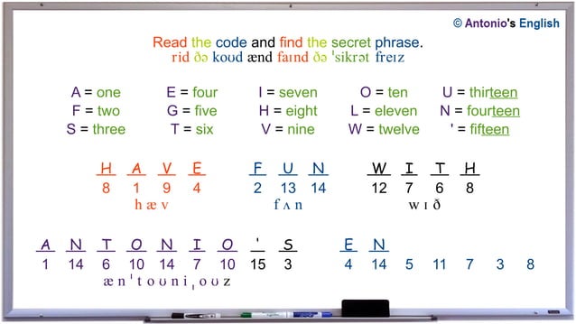 6. The secret phrase - La frase secreta | PPT