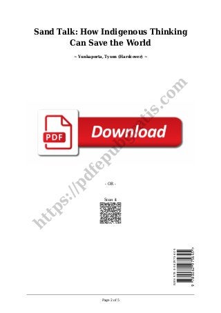 [*PDF]] sand talk how indigenous thinking can save the world