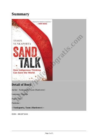 [*PDF]] sand talk how indigenous thinking can save the world