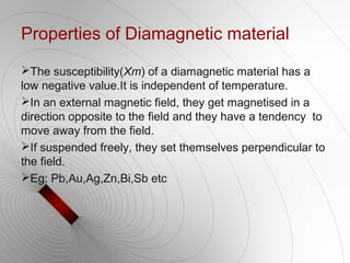 Properties of Magnetism | PPT