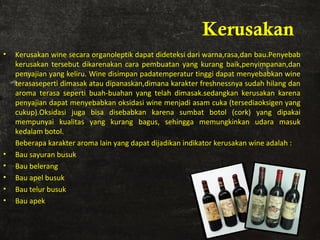 Wine, jenis wine dan pembuatan wine | PPT