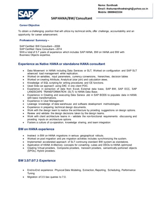 SAP_BW-HANAv1 | DOCX | Databases | Computer Software and Applications