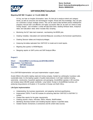 SAP_BW-HANAv1 | DOCX | Databases | Computer Software and Applications