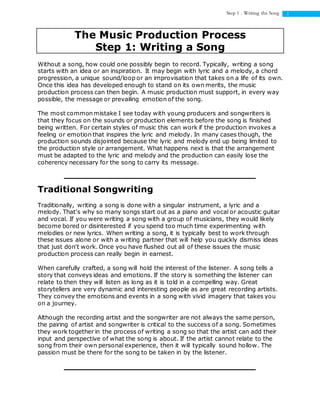 Vol 1 writing a song | DOCX