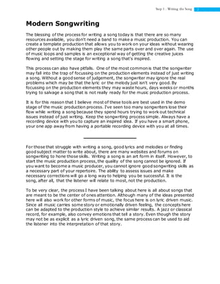 Vol 1 writing a song | DOCX