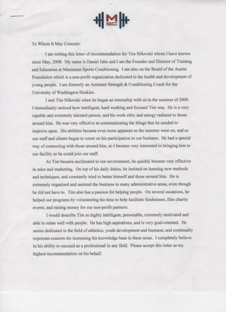 Reference Letter from Daniel Jahn | PDF