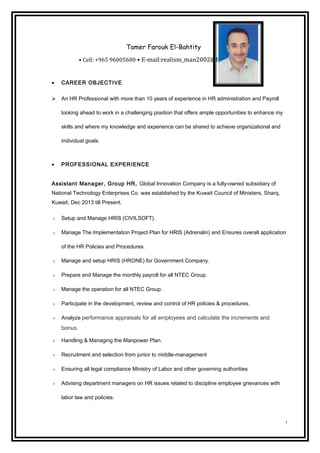 CV-Tamer Farouk | PDF