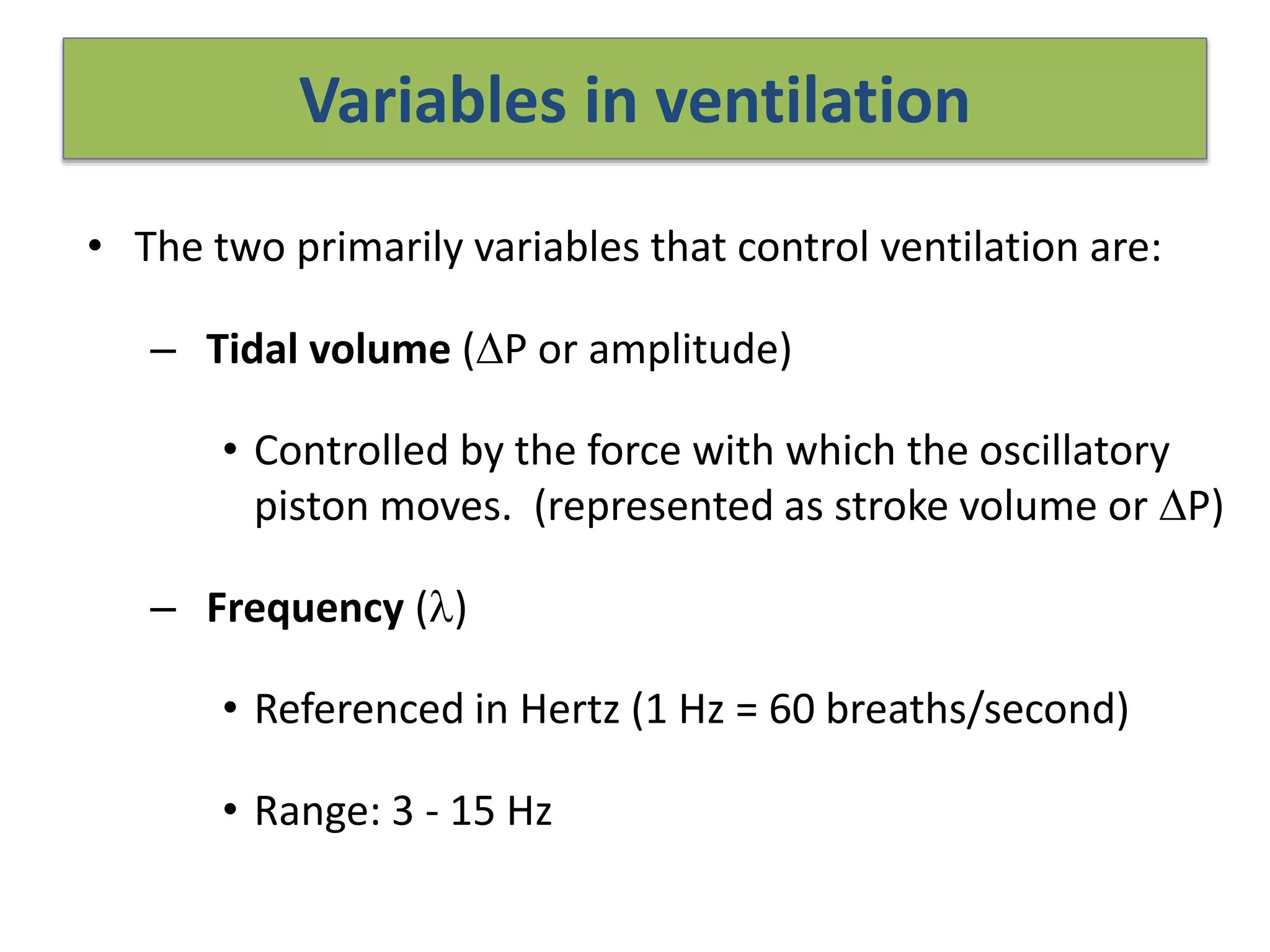 seminar on hfv - high frequency ventilation | PPT