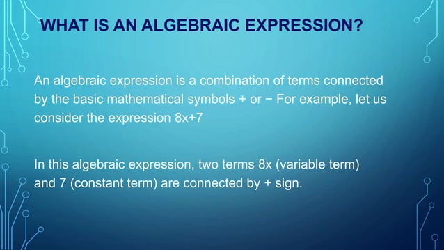 concepts of Algebric Expression .pptx