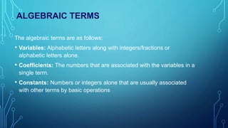 concepts of Algebric Expression .pptx