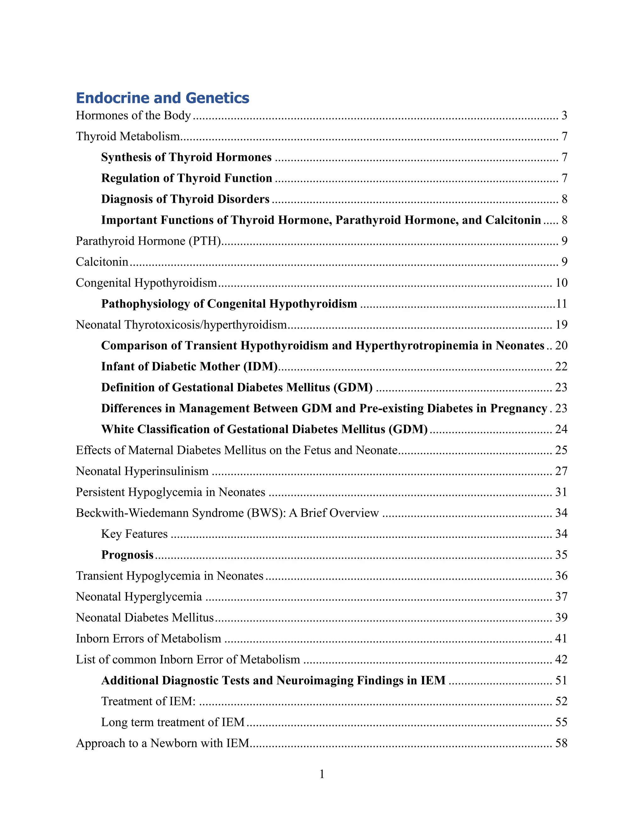 Endocrinology of the newborn- neonatology | PDF