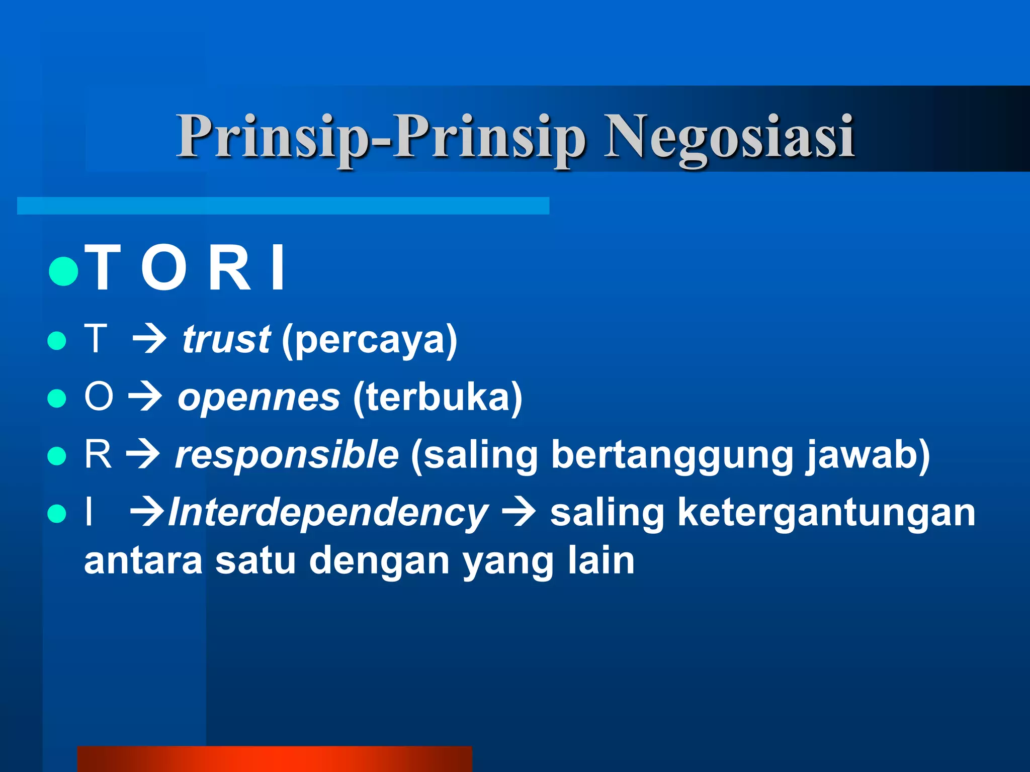 TEKNIK NEGOSIASI - MATERI : Lobi dan Negosiasi | PPTX