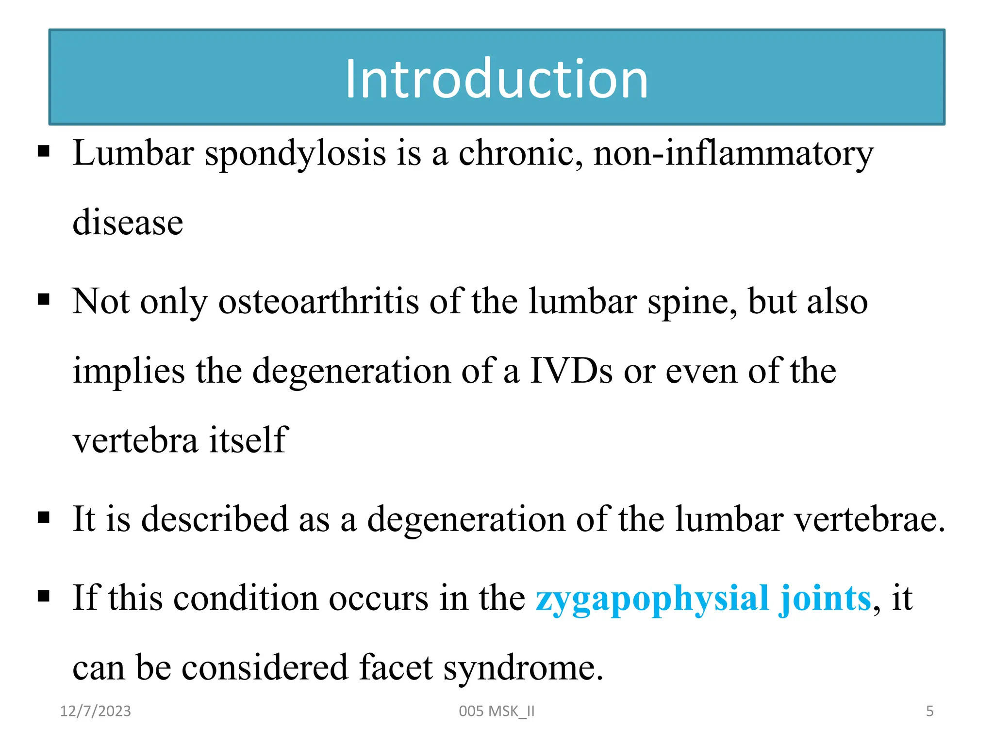 006_Lumbar Spondylosis degeneration of lumbar vertebrae ppt.pdf