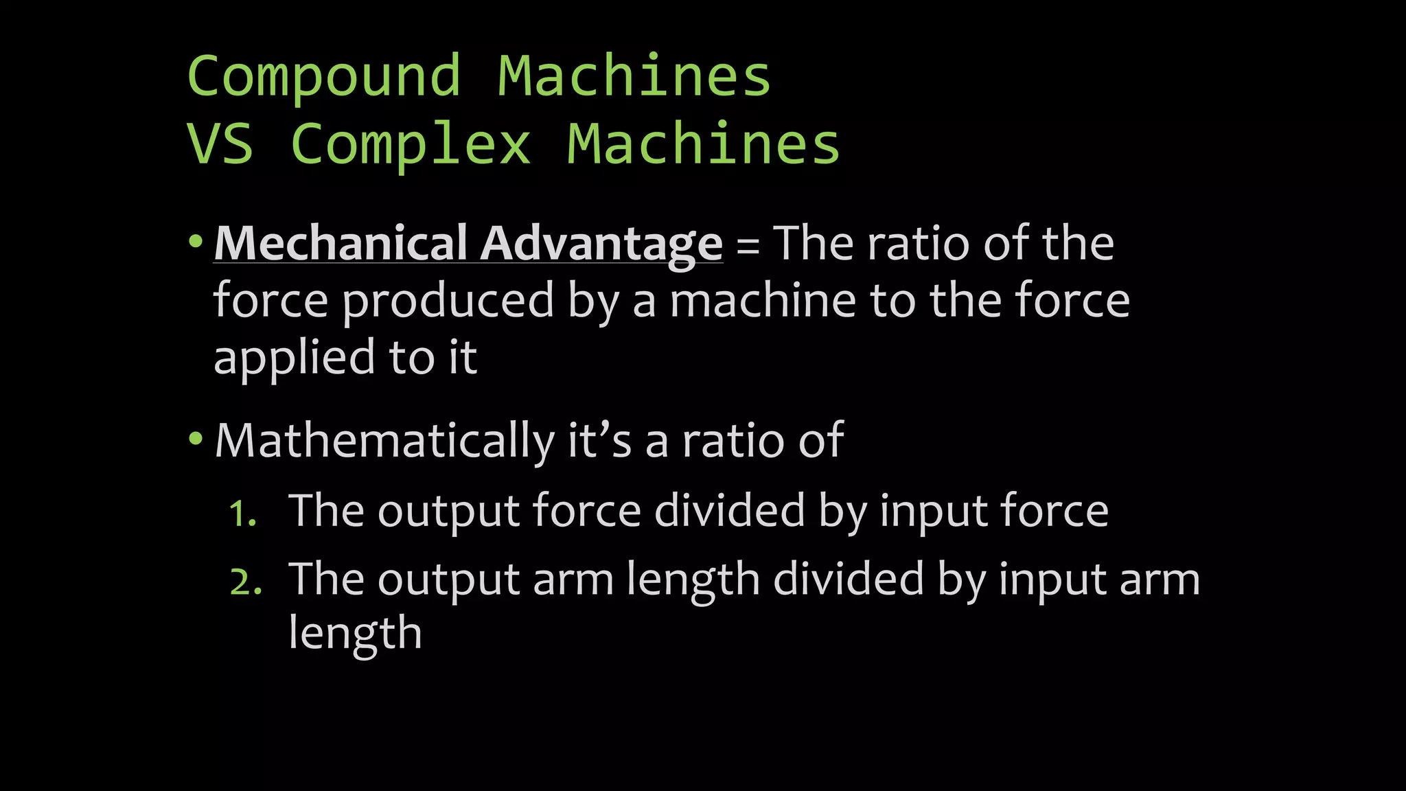006 mechanical advantage gears & levers | PPTX