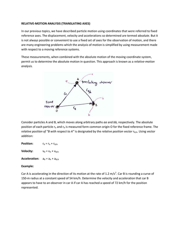 006 relative motion | PDF | Physics | Science