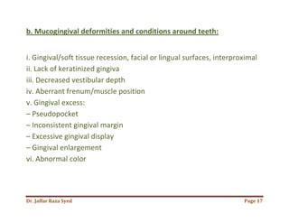007.classification of periodontal disease and condition | PDF