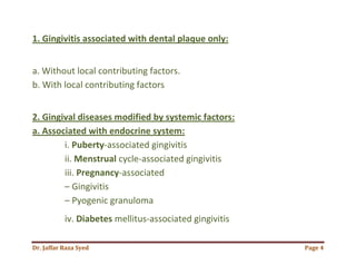 007.classification of periodontal disease and condition | PDF