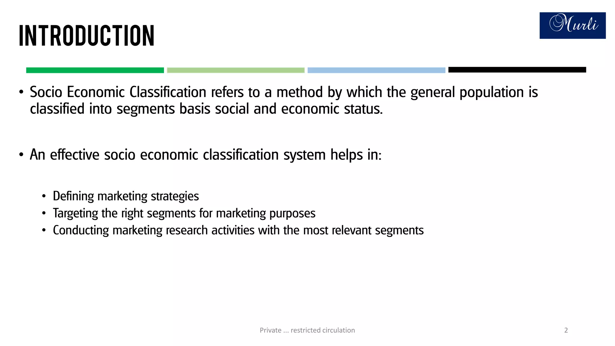 SOCIO ECONOMIC CLASSIFICATION | PDF