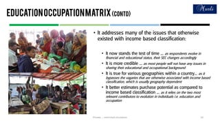 SOCIO ECONOMIC CLASSIFICATION | PDF