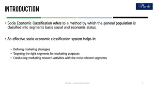 SOCIO ECONOMIC CLASSIFICATION | PDF