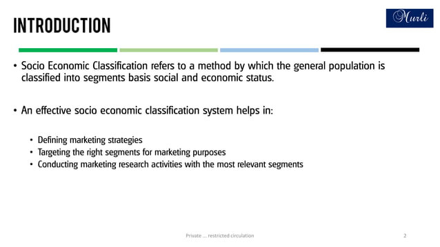 SOCIO ECONOMIC CLASSIFICATION | PDF