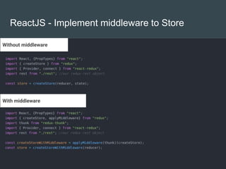 007. Redux middlewares | PPTX