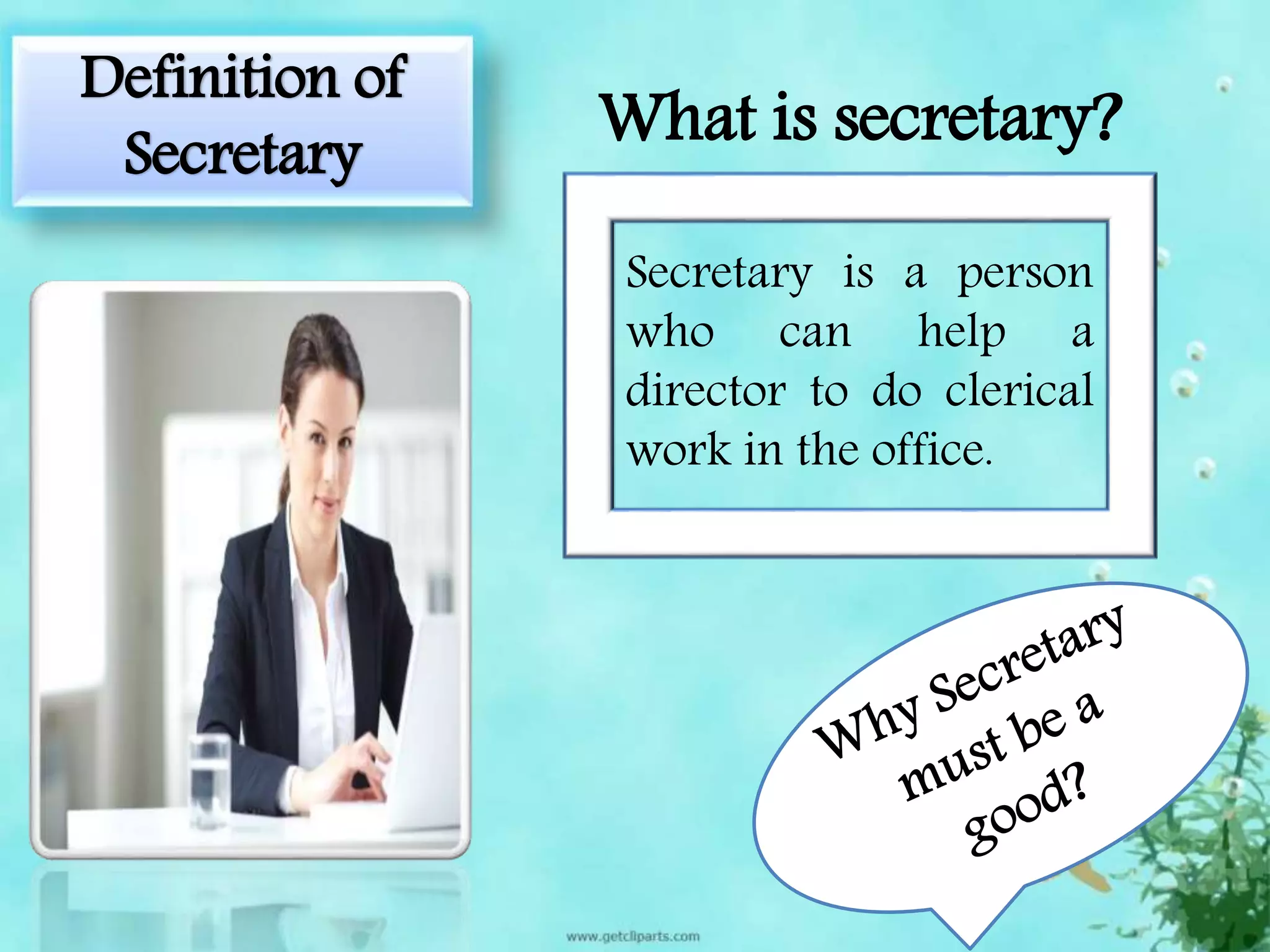 How To Be a GOOD SECRETARY - Guru Mapel : Arma Setyo Nugrahani | PPTX
