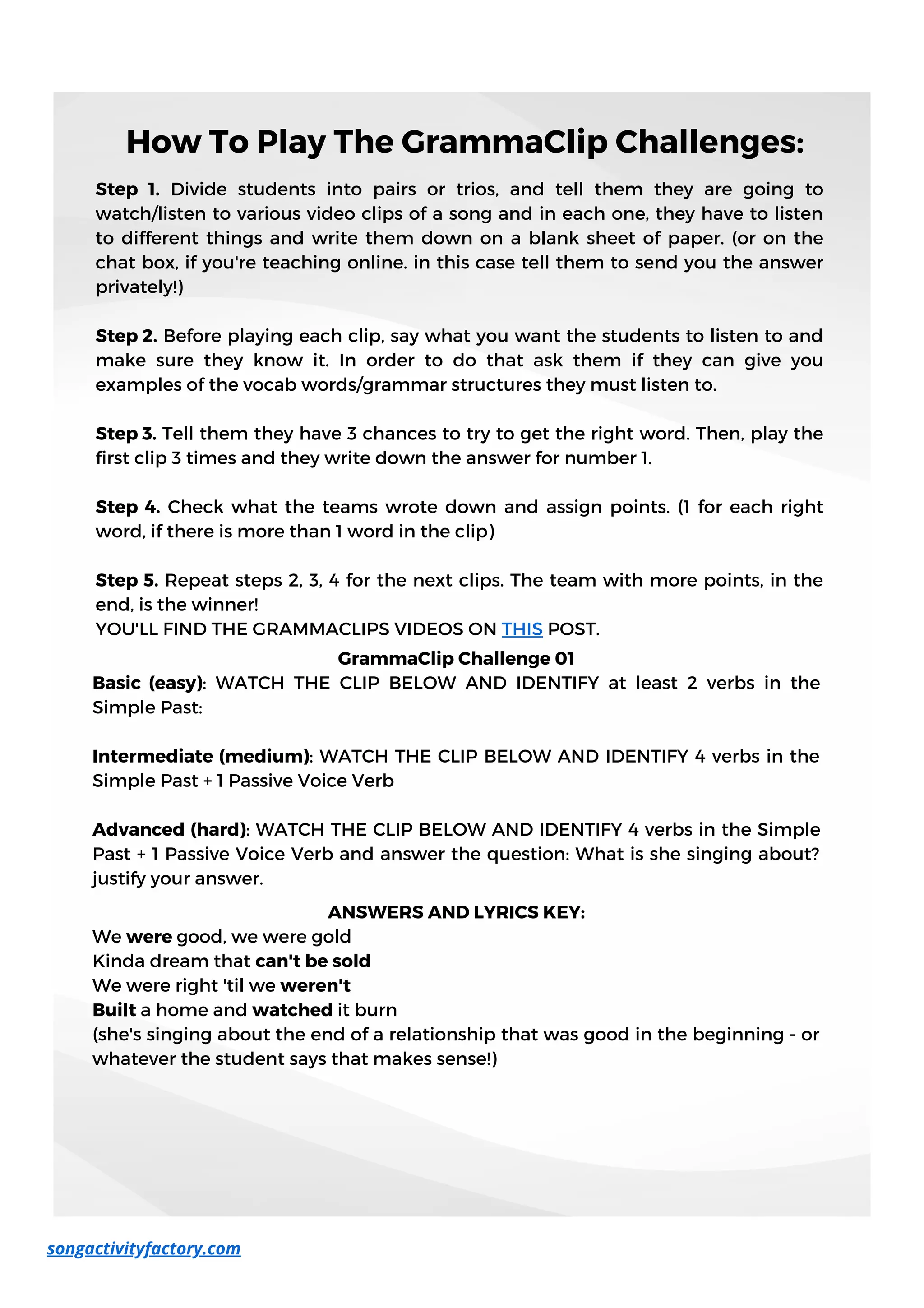 MILEY CYRUS – FLOWERS: LISTENING SONG ACTIVITY FOR ENGLISH LANGUAGE ...