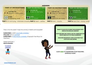 Engaging ESL Students with a Creative Music Video Lesson Plan | PDF