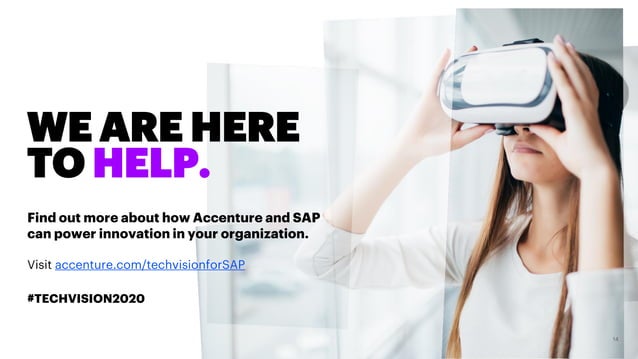 Accenture Tech Vision 2020 for SAP Solutions | PPT