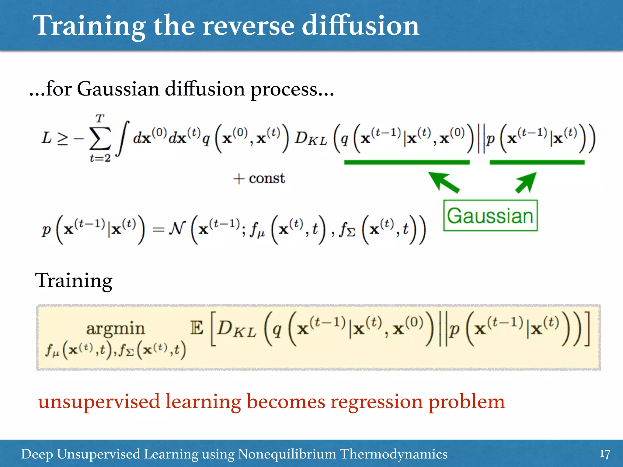 007 20151214 Deep Unsupervised Learning using Nonequlibrium Thermodynamics | PDF
