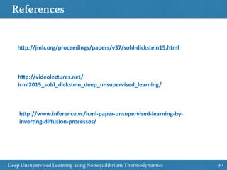 007 20151214 Deep Unsupervised Learning using Nonequlibrium Thermodynamics | PDF