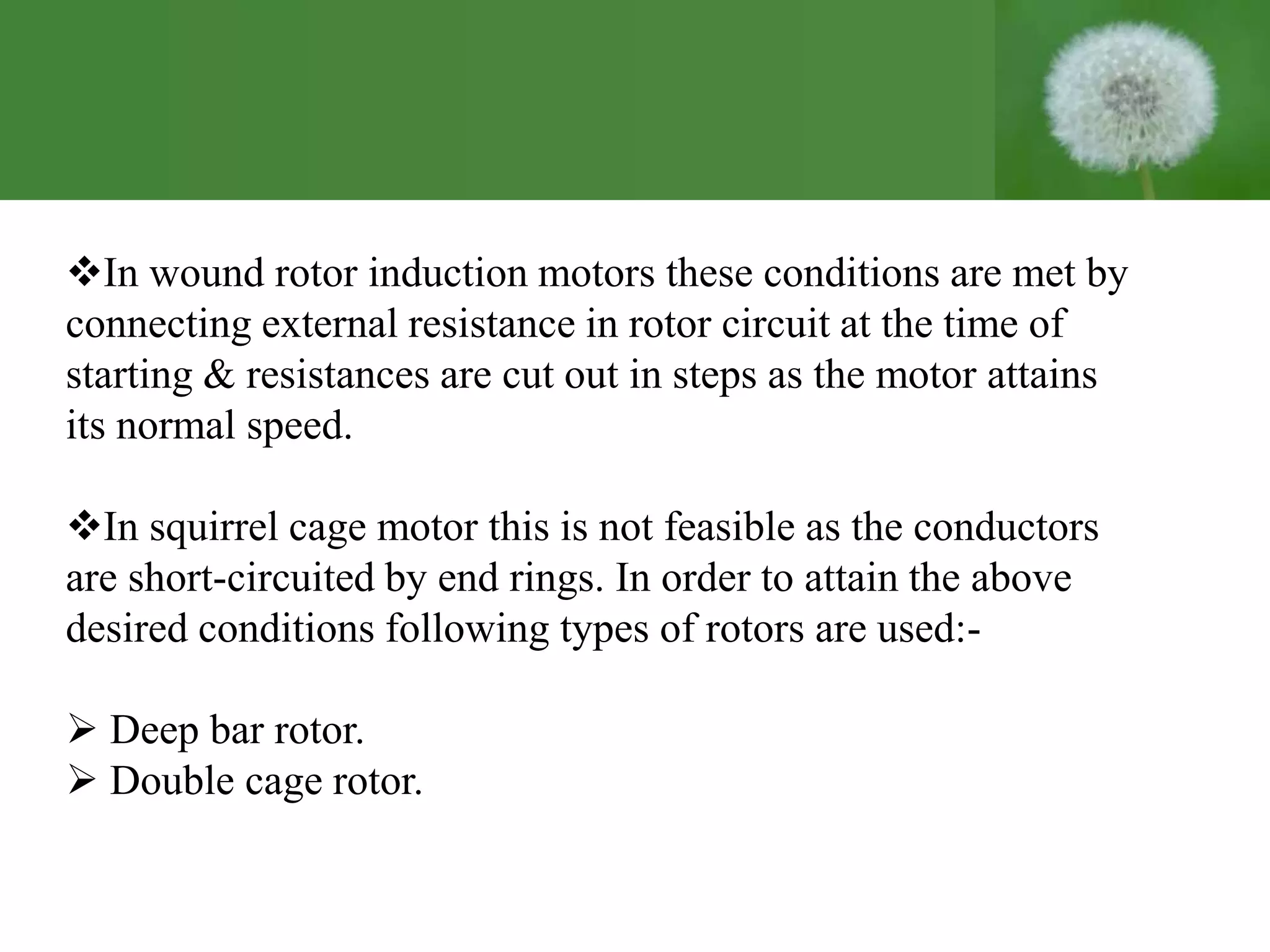 Double Cage Induction Motor | PPTX