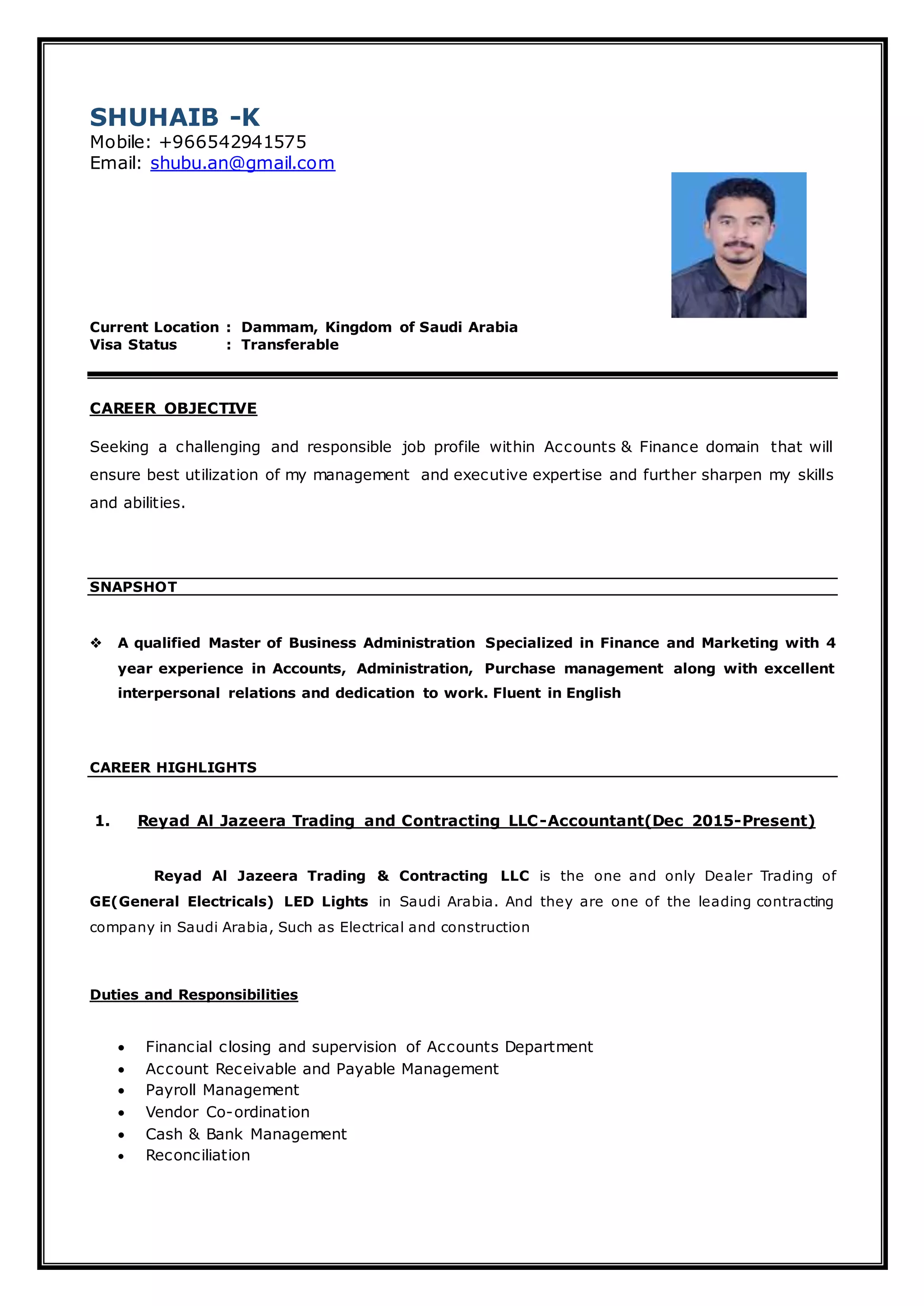 shuhaib_cv 2016 | PDF