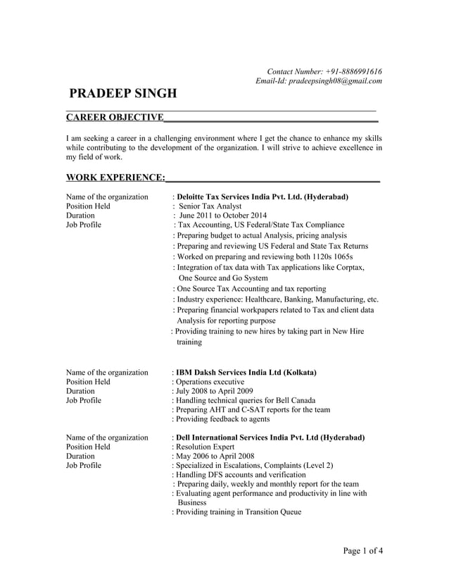 Pradeep-Resume | PDF
