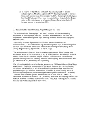 Medical Device Project Management MBA Powell | PDF