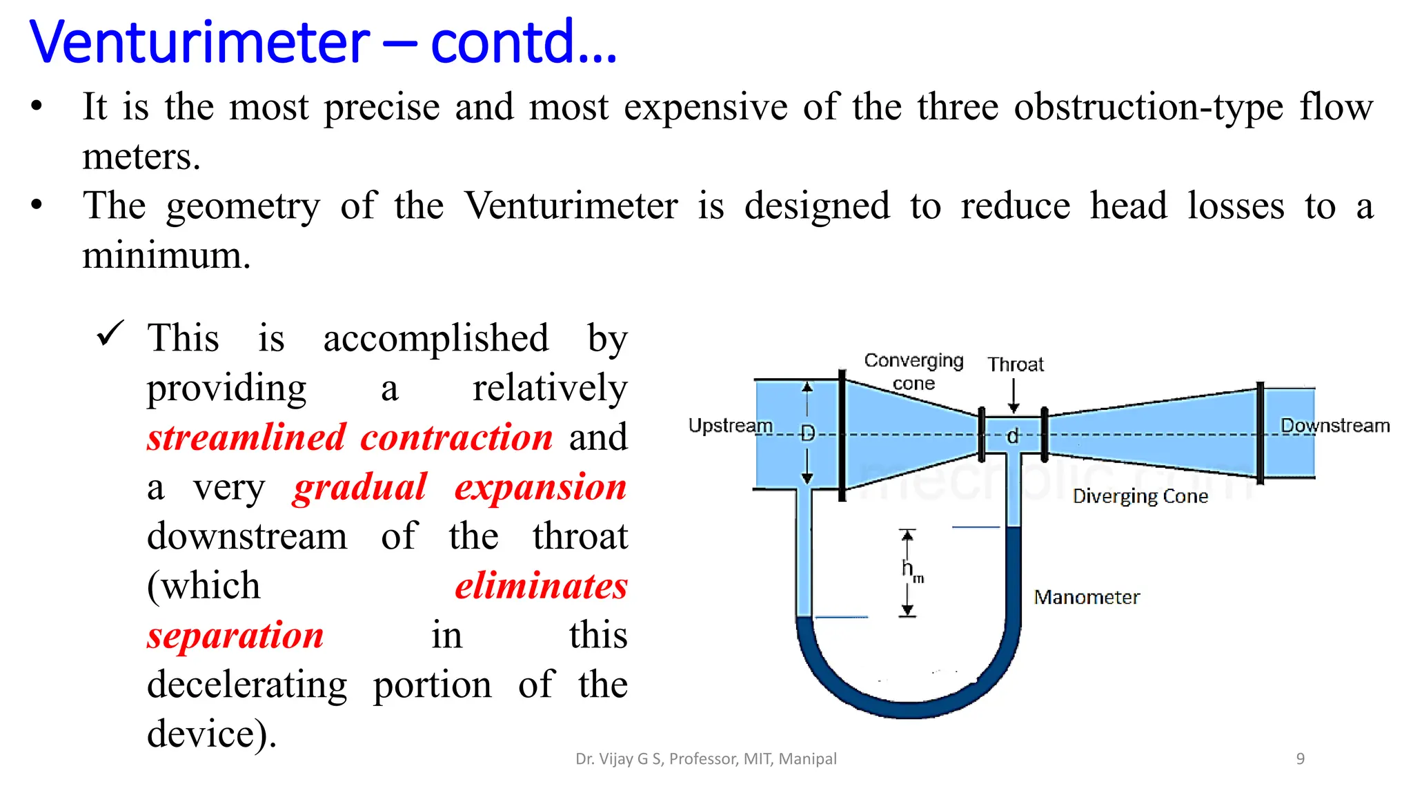 007a (PPT) Venturimeter.pdf . | PDF