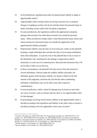 160515 Proportionate Liability Paper | PDF