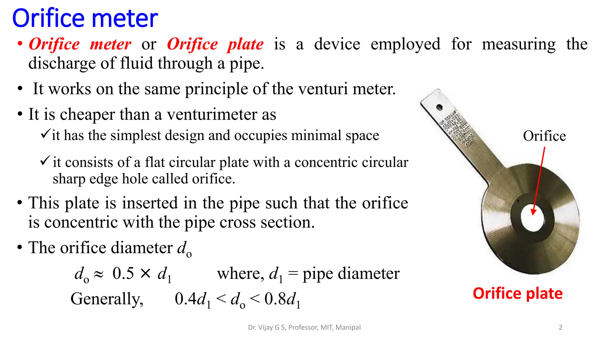 007b (PPT) Orificemeter.pdf , | PDF