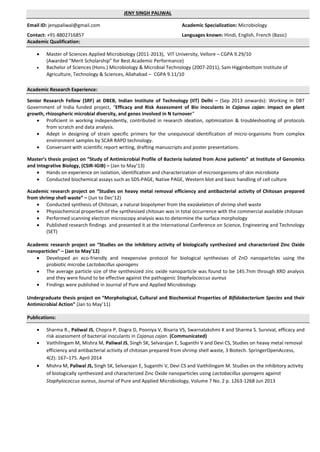Jeny Singh Resume | PDF