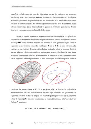 Curvas y superficies en la arquitectura | PDF