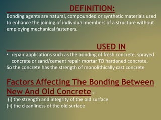 Bonding Agents | PPTX