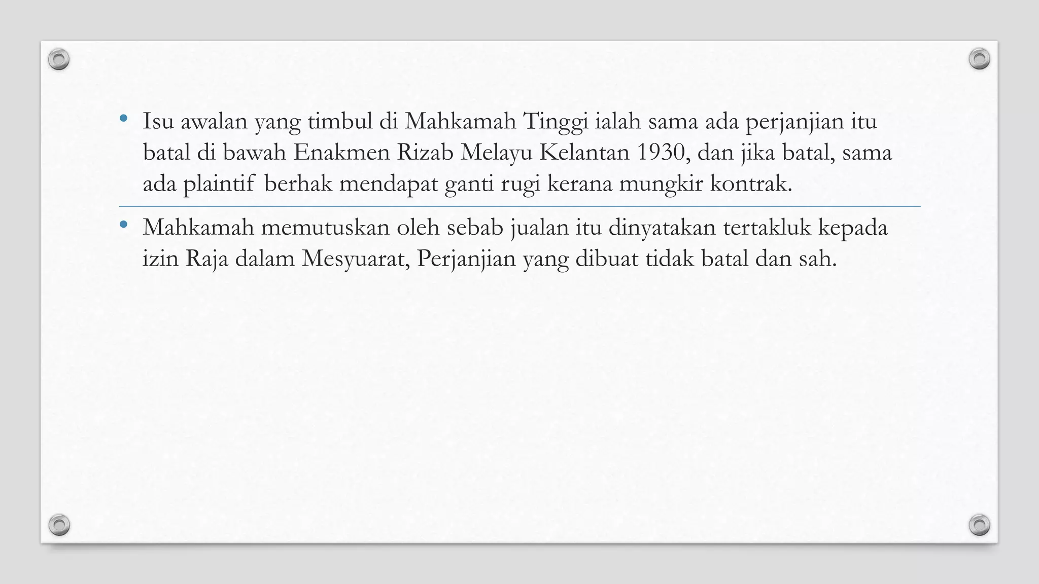 LAND LAW - Tanah Rizab Melayu | PPTX