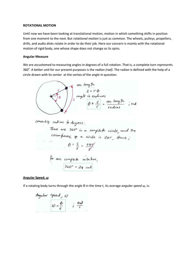 007 rotational motion | PDF