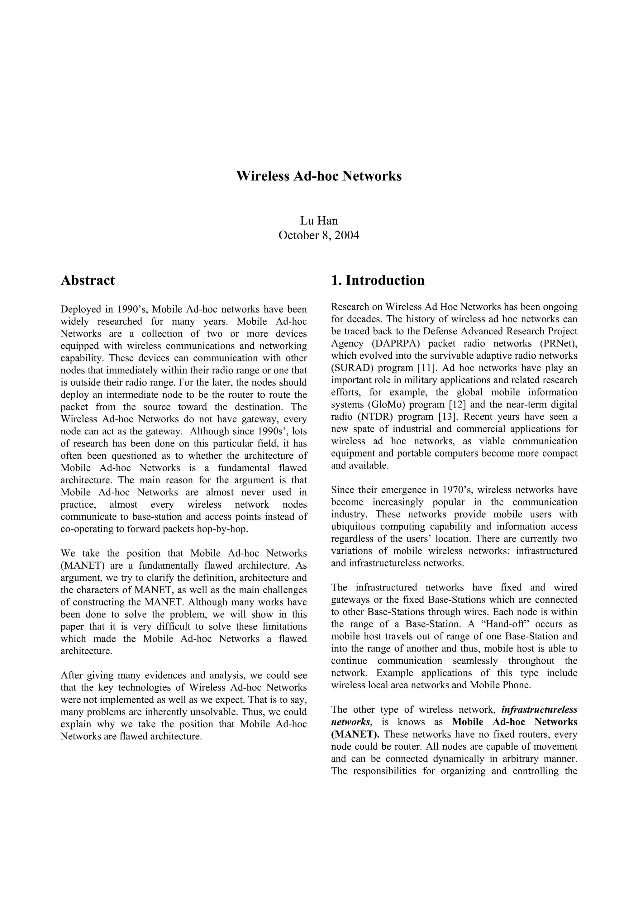 AODV information | PDF | Computer Networking | Computing