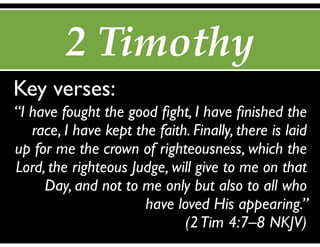 Tour of Living Letters: Introduction to 2 Timothy | PDF